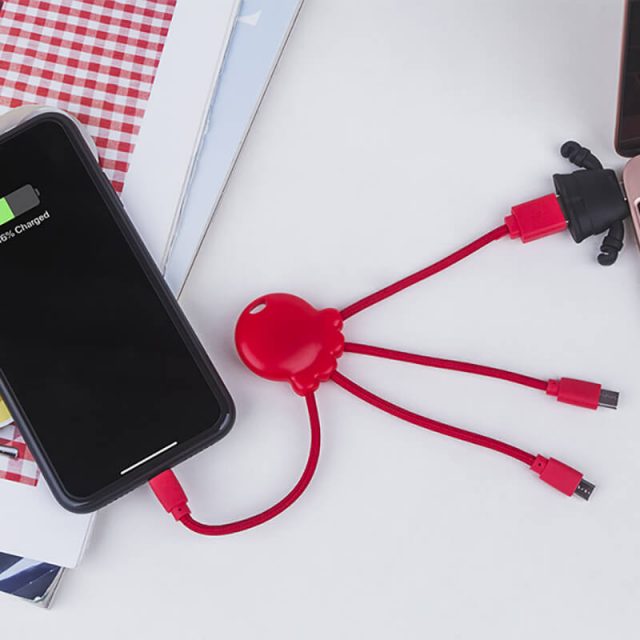 Octopus: El cable multi-conector sostenible y personalizable - Maelan